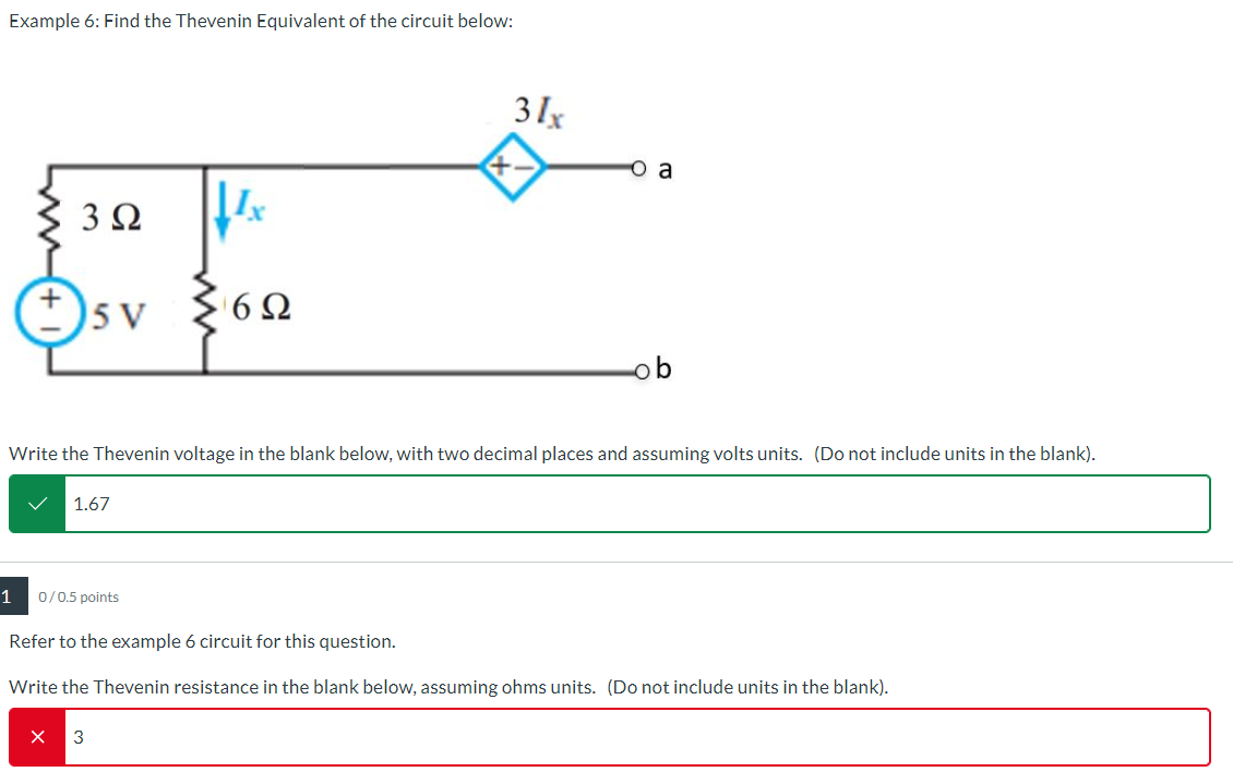 [Solved]: Example 6: Find the Thevenin Equivalent of the ci