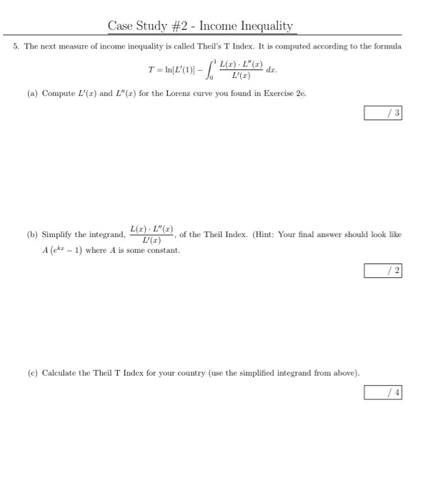 Case Study #2 Income Inequality 1. Visit | Chegg.com