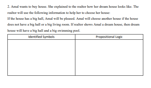 Solved Identified Symbols Propositional Logic using first | Chegg.com