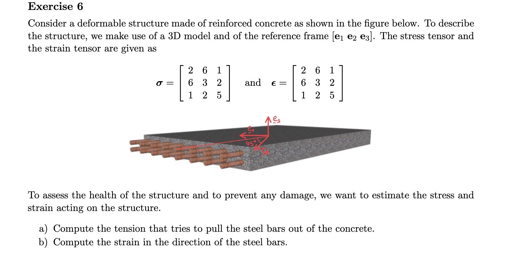 Solved Consider a deformable structure made of reinforced | Chegg.com