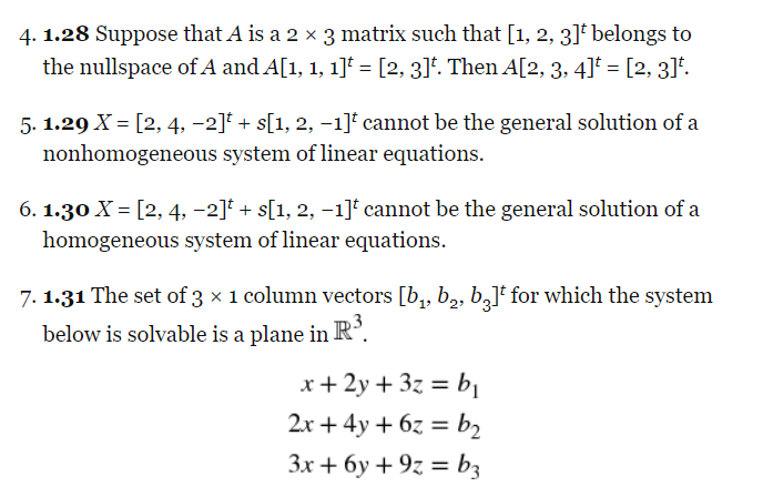Solved 4. 1.28 Suppose that A is a 2×3 matrix such that | Chegg.com