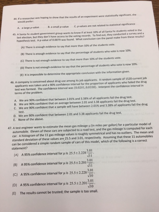 Solved Using the following data for questions 1 and 2: On a | Chegg.com
