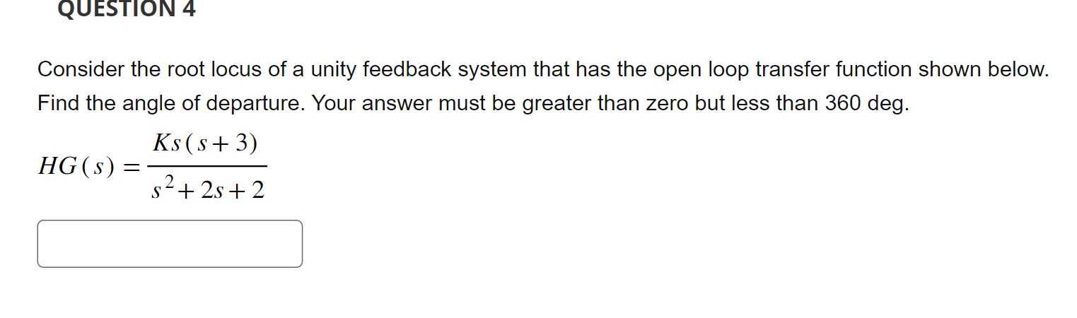 Solved Consider the root locus of a unity feedback system | Chegg.com