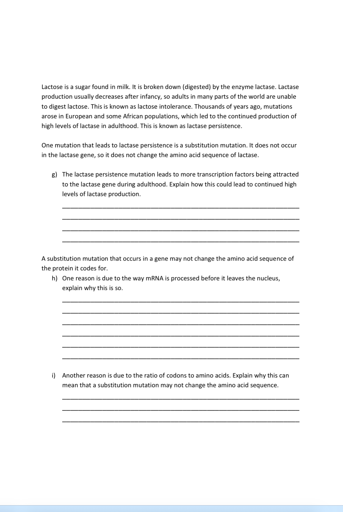 Solved Assessment Criteria 2.2: Describe and explain protein | Chegg.com