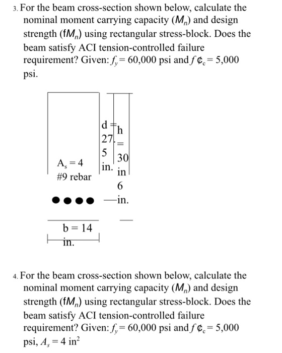 Solved 3. For the beam cross-section shown below, calculate | Chegg.com