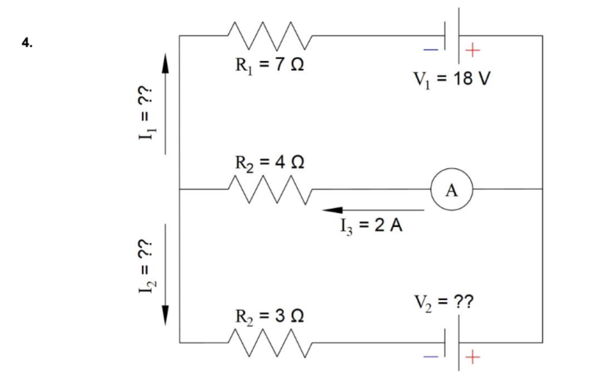 Solved Find all the currents and voltages across each | Chegg.com