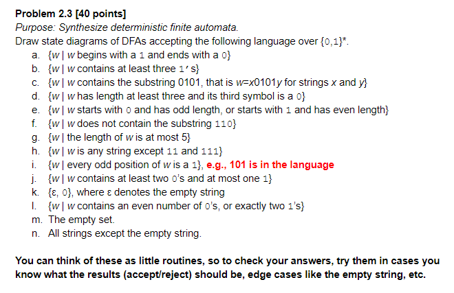 Solved Problem 2.3 [40 points] Purpose: Synthesize | Chegg.com