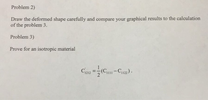 Solved Problem 2) Draw the deformed shape carefully and | Chegg.com