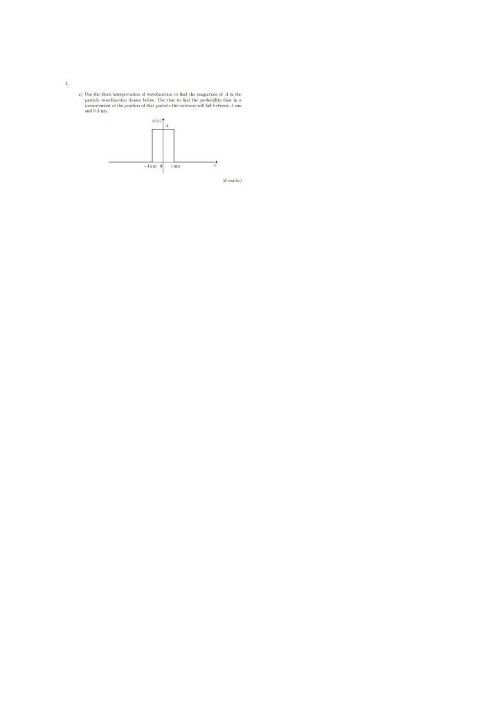 Solved Use the Born interpretation of wavefunction to find | Chegg.com