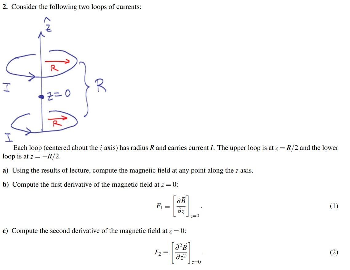 Solved 2. Consider the following two loops of currents: Each | Chegg.com