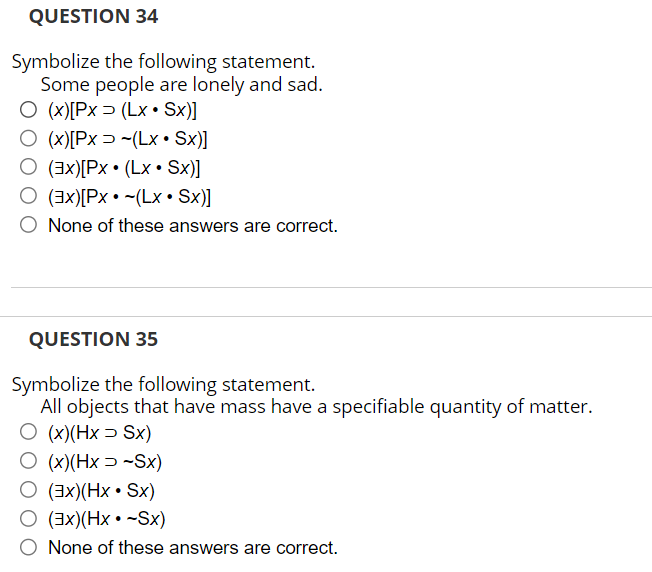 Solved Symbolize the following statement. Some people are | Chegg.com