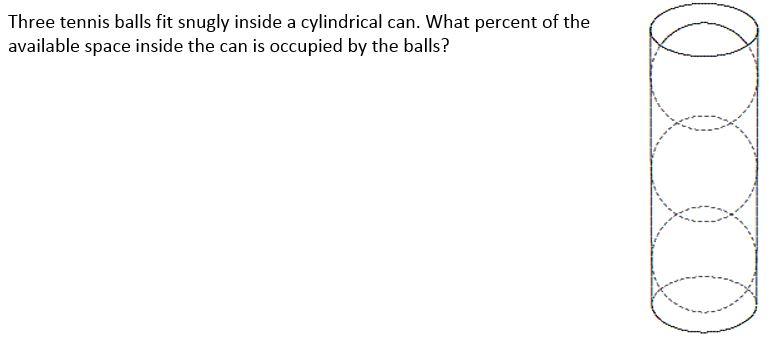 Solved Three tennis balls fit snugly inside a cylindrical | Chegg.com