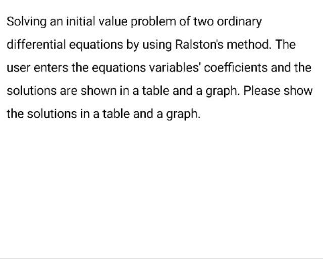 Note : user must enter the equations variable | Chegg.com