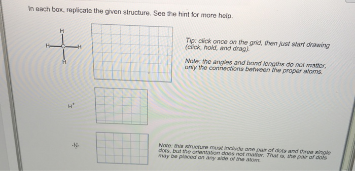 Solved In each box, replicate the given structure. See the | Chegg.com