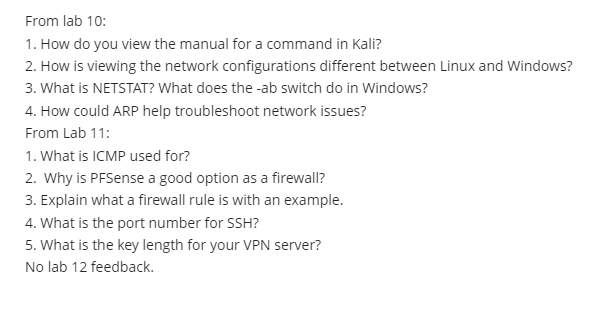 Solved From lab 10: 1. How do you view the manual for a | Chegg.com