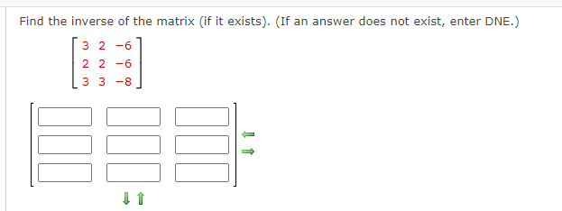 Solved Find the inverse of the matrix (if it exists). (If an | Chegg.com