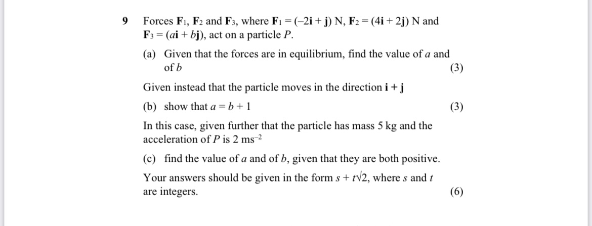 Solved Forces F1,F2 and F3, where F1=(−2i+j)N,F2=(4i+2j)N | Chegg.com