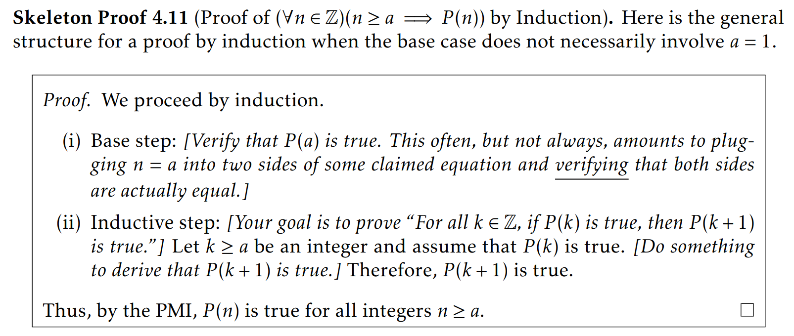 Solved why this proof use normal induction ( skeleton | Chegg.com