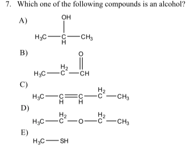 Solved 7. Which one of the following compounds is an | Chegg.com