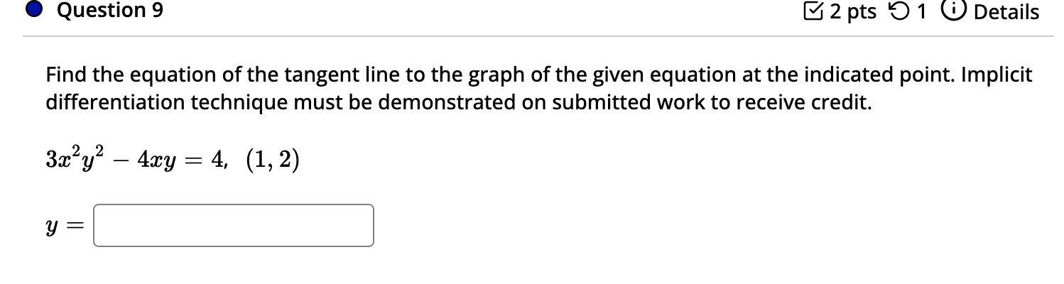 Solved Find the equation of the tangent line to the graph of | Chegg.com