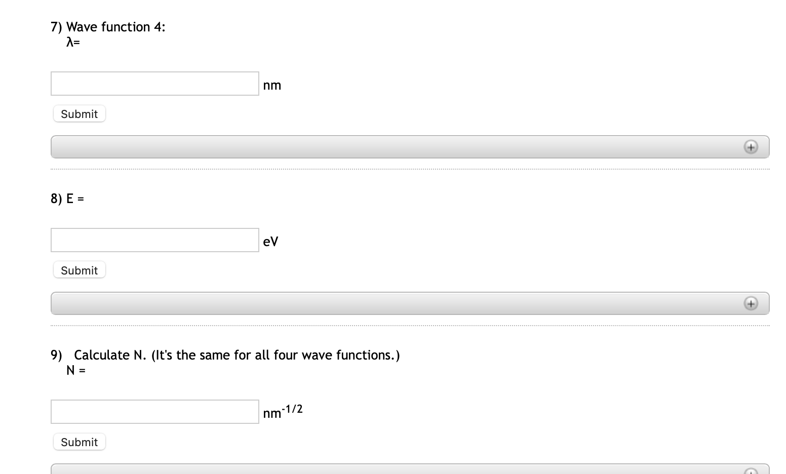 Solved The four graphs below represent wave functions of an | Chegg.com