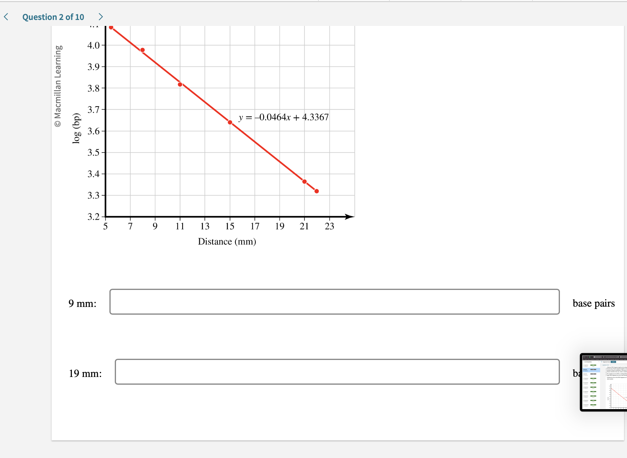Solved Unknown DNA fragment length can be estimated using | Chegg.com Solved Unknown DNA fragment length can be estimated using | Chegg.com