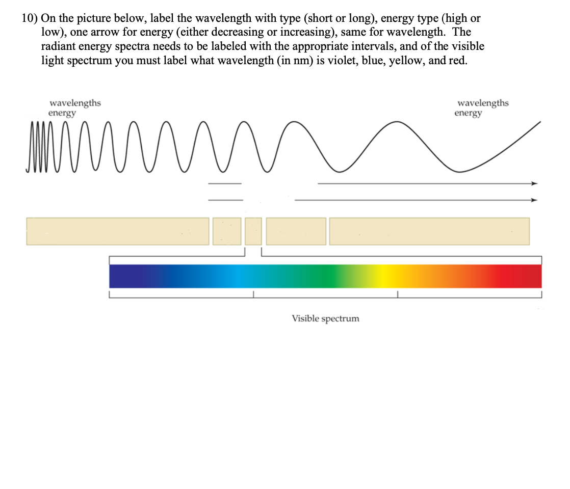 Solved 10) On the picture below, label the wavelength with | Chegg.com
