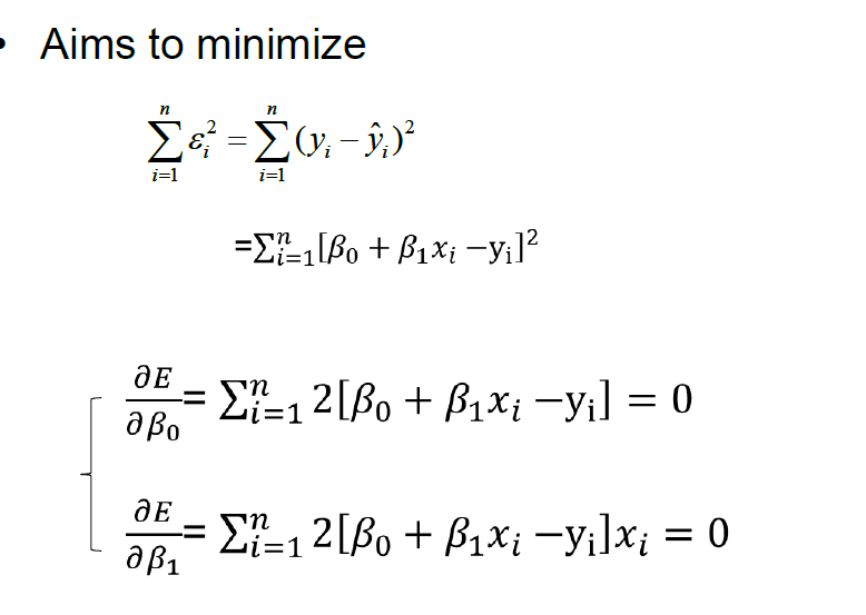 Solved Linear regression - least square estimate Aims to | Chegg.com