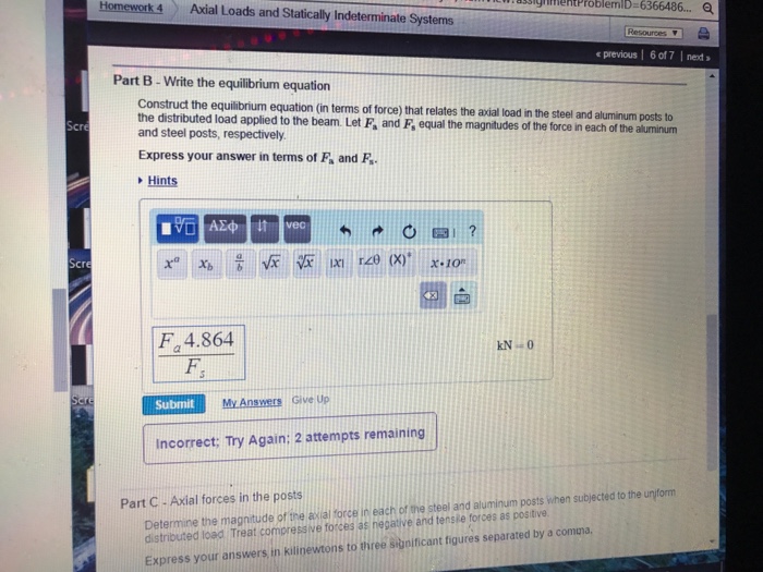 Solved Submit My Answers Give Up Incorrect; Try Again; 2 | Chegg.com