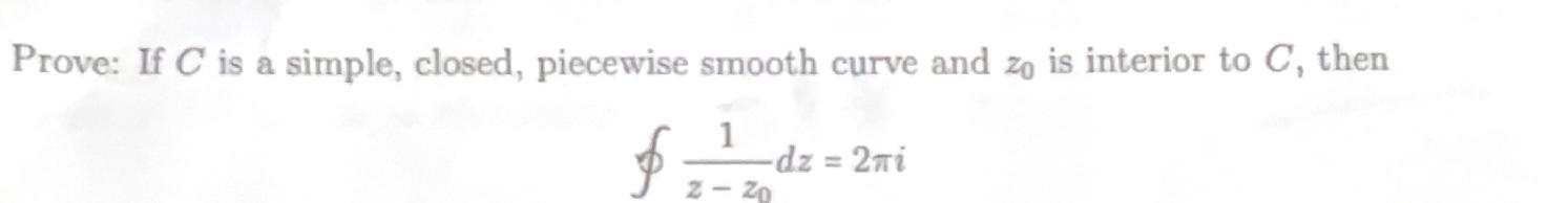 Solved Prove: If C is a simple, closed, piecewise smooth | Chegg.com