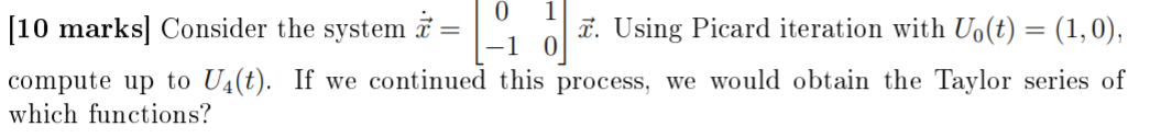 Solved Dynamical Systems Problem Please answer all parts | Chegg.com