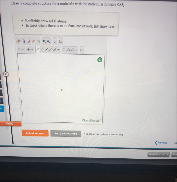 Solved Draw a complete structure for a molecule with the | Chegg.com
