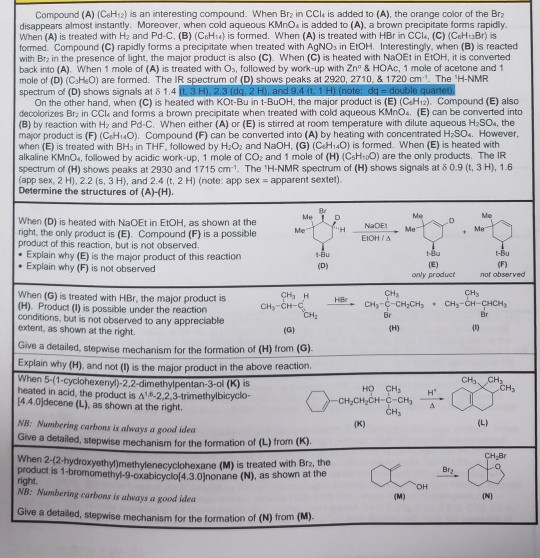 Solved Br2 in CCle is added to (A), the orange color of the | Chegg.com