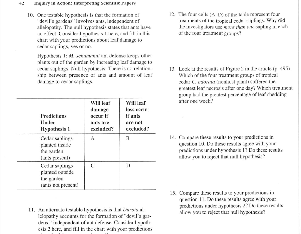 14. Compare these results to your predictions in | Chegg.com