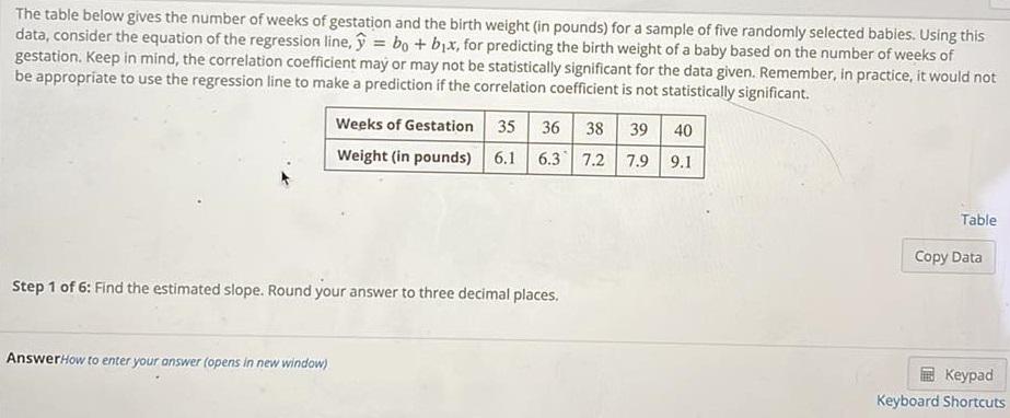Solved The table below gives the number of weeks of | Chegg.com