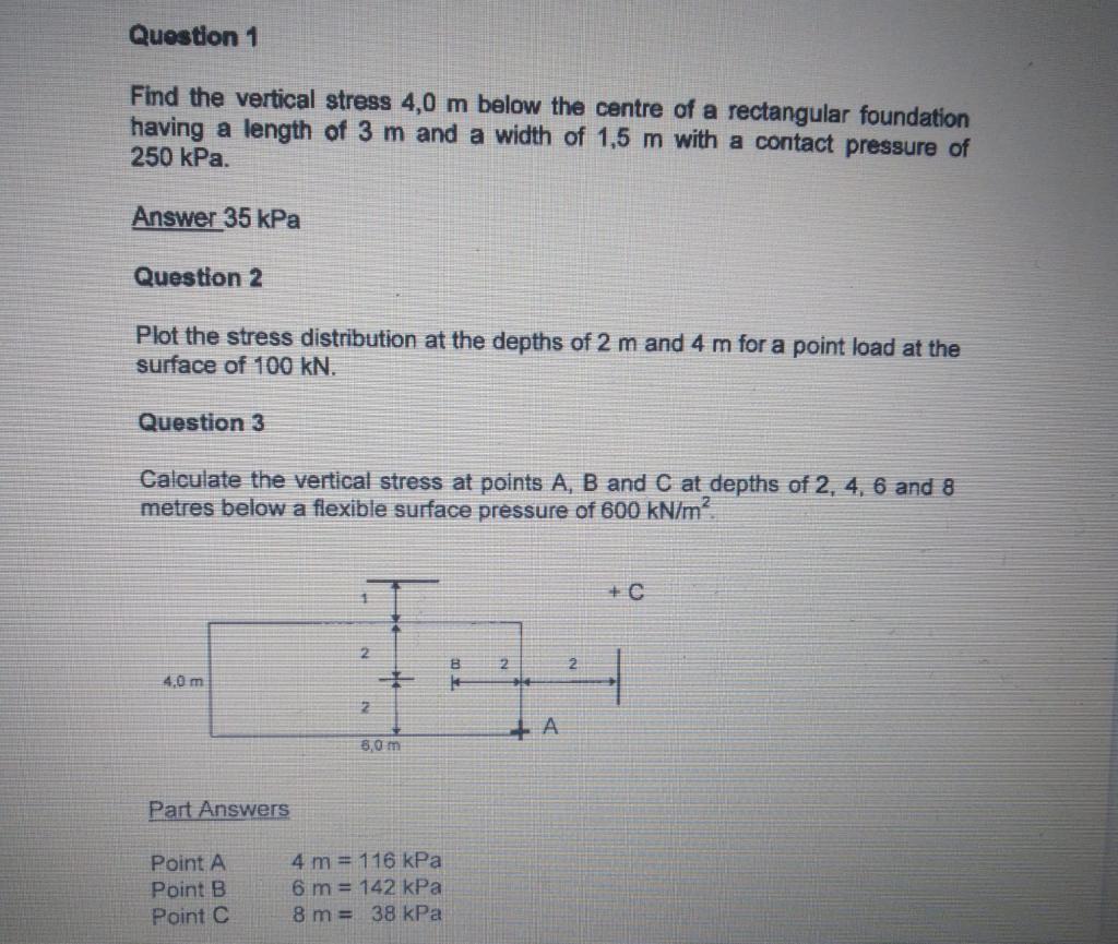 Solved please show workings for question 1,2,3 from stress | Chegg.com Solved please show workings for question 1,2,3 from stress | Chegg.com