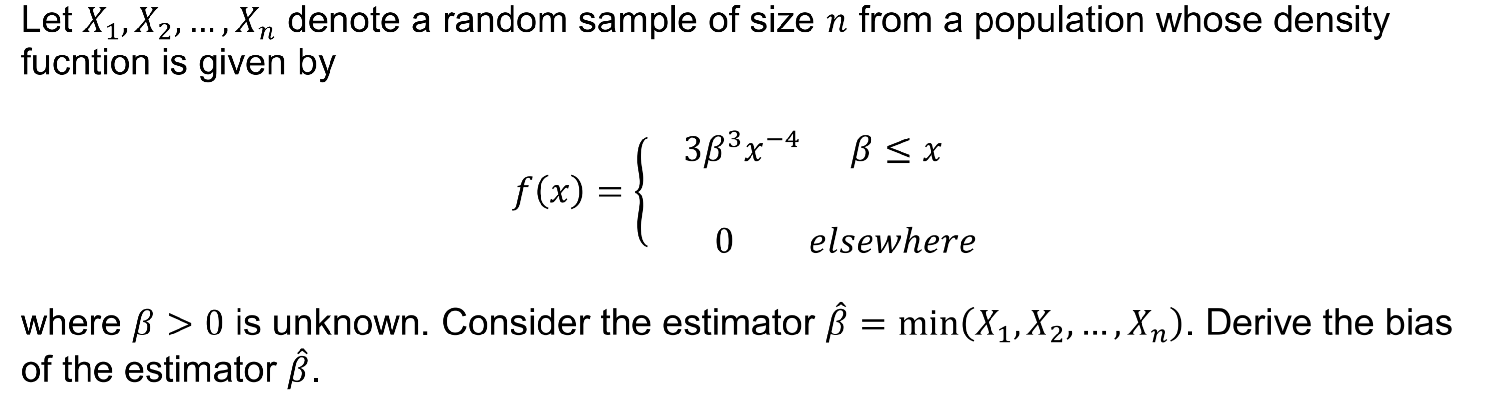 Solved Let X1, X2, ..., Xn denote a random sample of size n | Chegg.com Solved Let X1, X2, ..., Xn denote a random sample of size n | Chegg.com