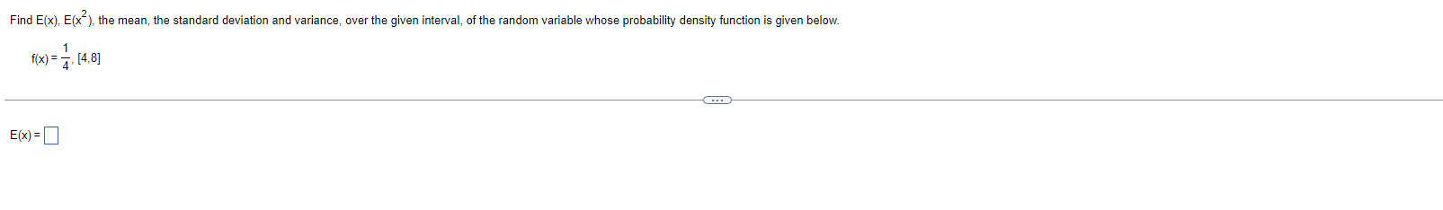 Solved f(x)=41,[4,8] | Chegg.com