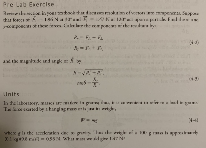 Solved Pre-Lab Exercise Review the section in your textbook | Chegg.com