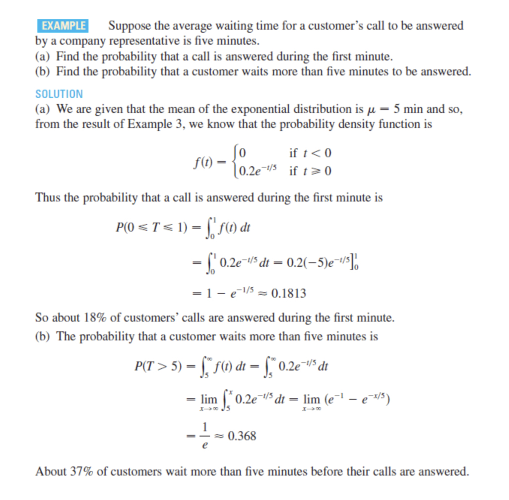 Solved Find the median waiting time for a phone call to the | Chegg.com