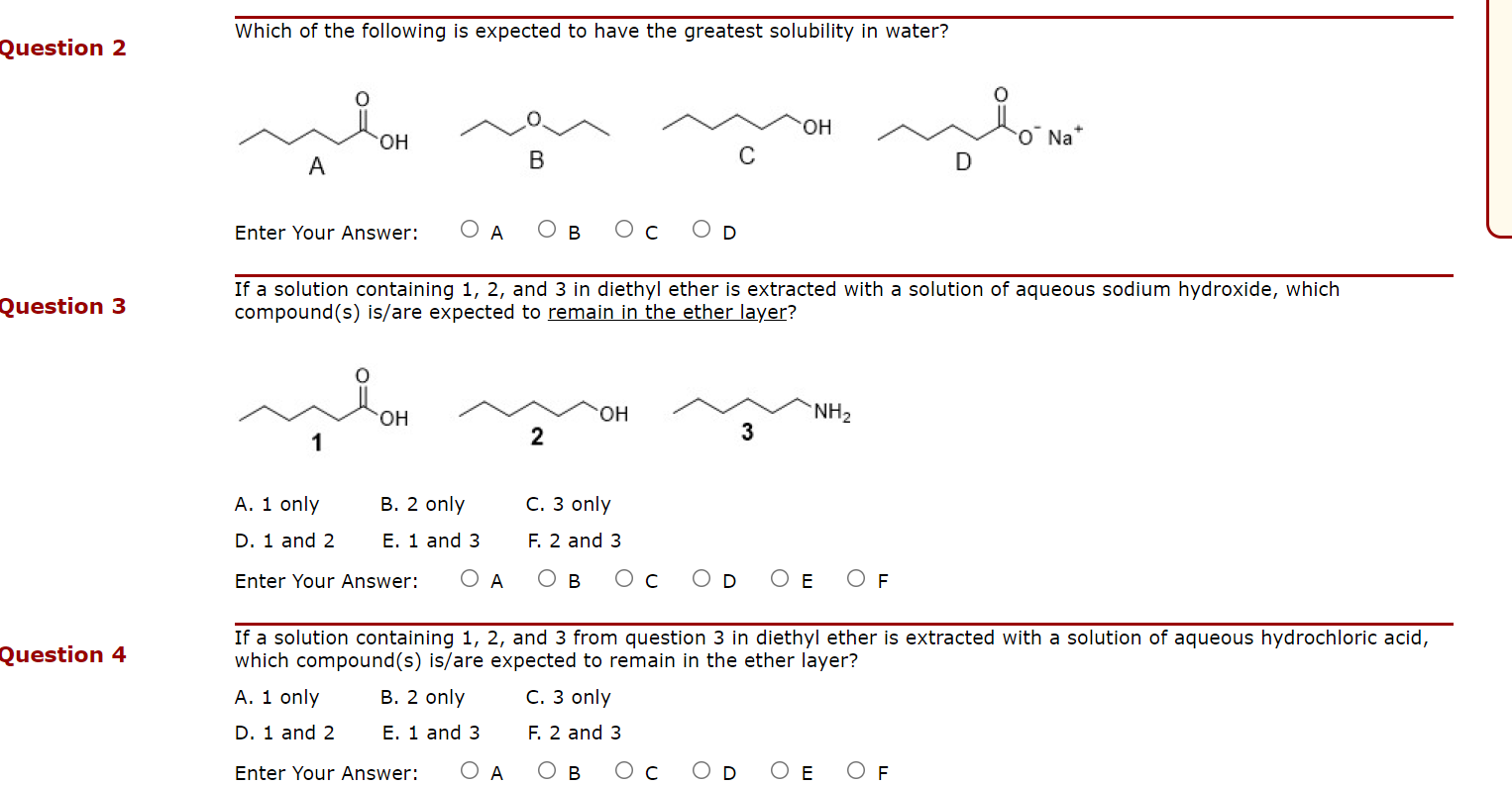 Solved Which of the following would be considered a protic | Chegg.com
