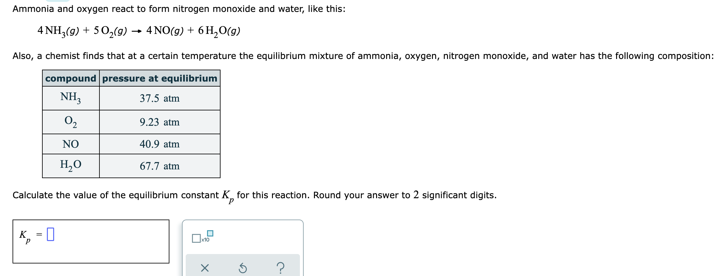 Solved Ammonia and oxygen react to form nitrogen monoxide | Chegg.com