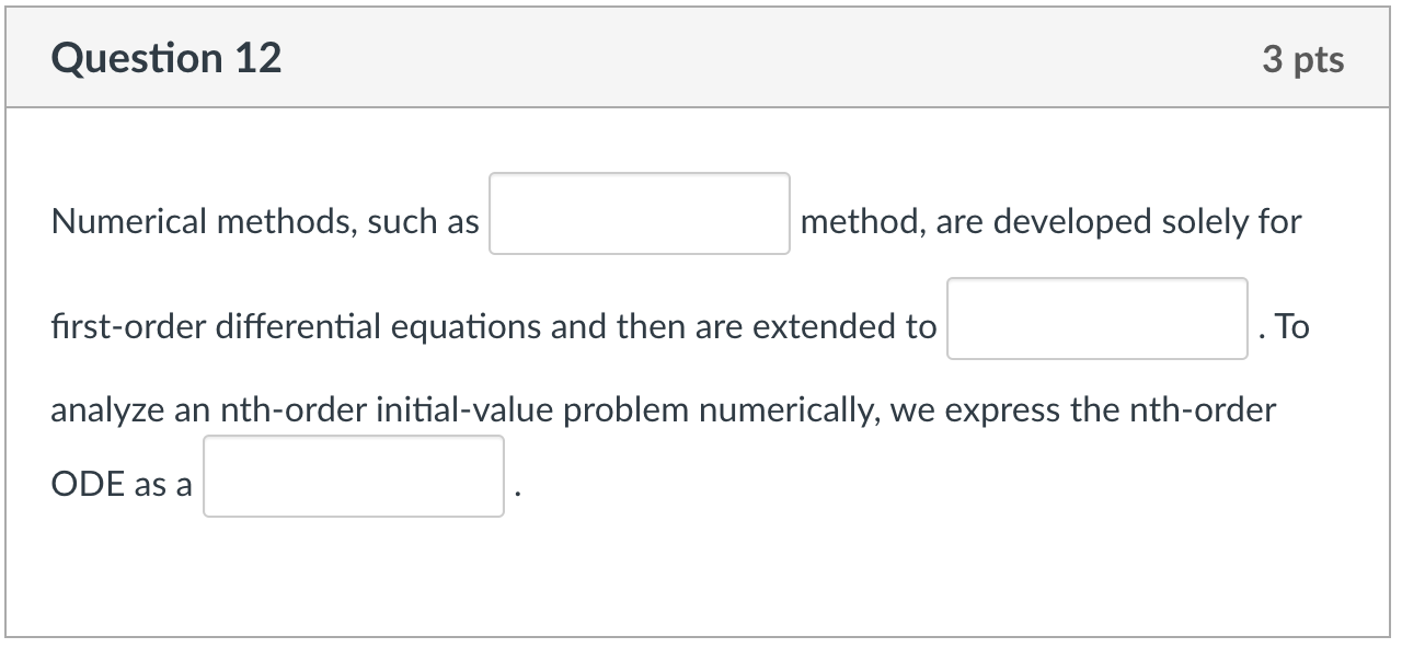 Solved Numerical methods, such as method, are developed | Chegg.com