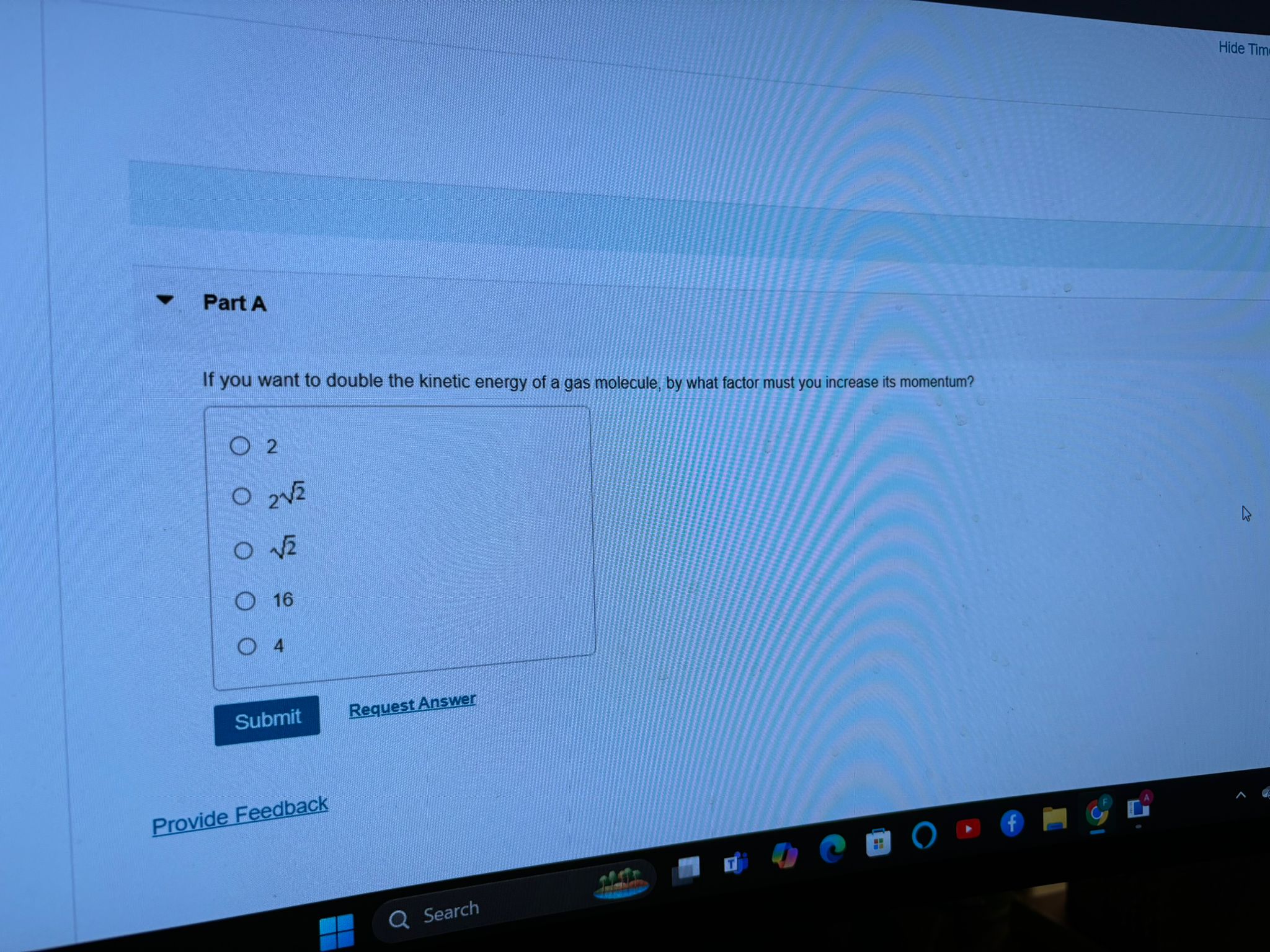 Solved Part AIf ﻿you want to ﻿double the kinetic energy of | Chegg.com