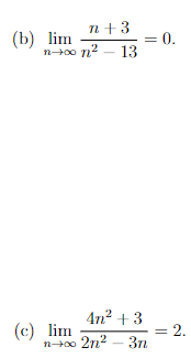 Solved Prove the following limits exist using only the ε-N | Chegg.com