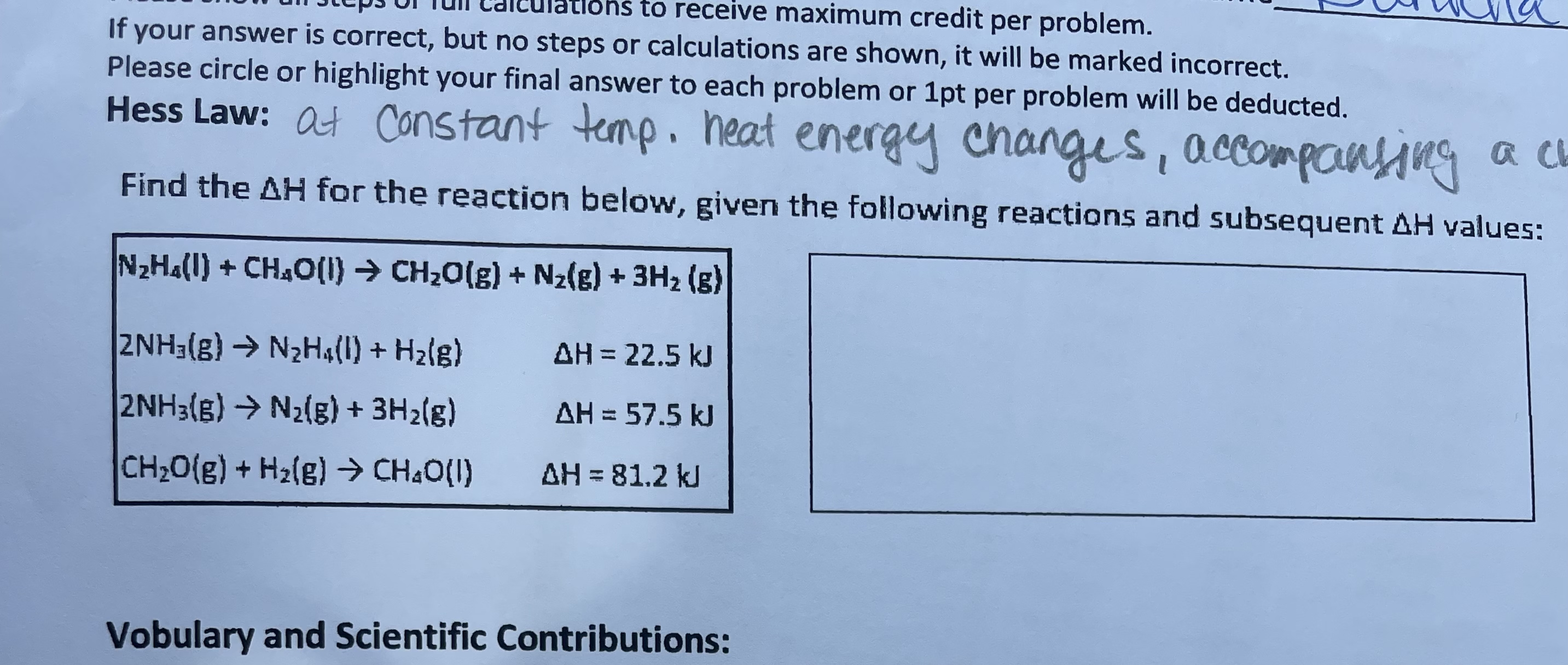 Solved If your answer is correct, but no steps or | Chegg.com