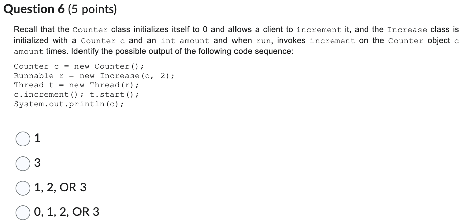 Solved Recall that the counter class initializes itself to 0 | Chegg.com