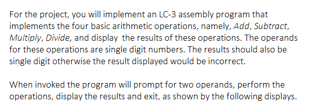 Solved AssemblyCode works for everything except division, | Chegg.com