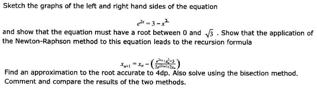 Solved Sketch the graphs of the left and right hand sides of | Chegg.com