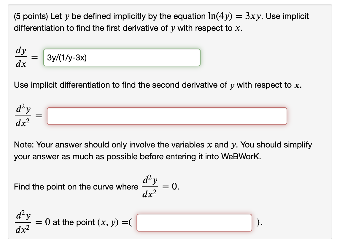 Solved Let y be defined implicitly by the equation | Chegg.com
